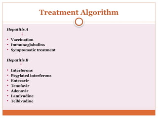 Viral Hepatitis and types with treatment | PPTX