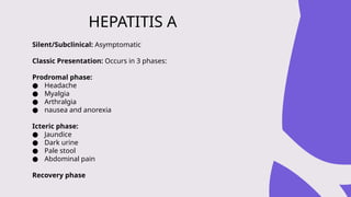 Viral Hepatitis presentation ( Medicine ) | PPTX
