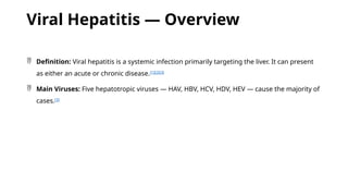 VIRAL hepatitis presentation with important points | PPTX