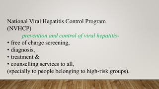 Viral hepatitis control program | PPTX
