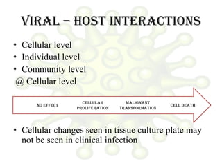 Viral host interactions | PDF