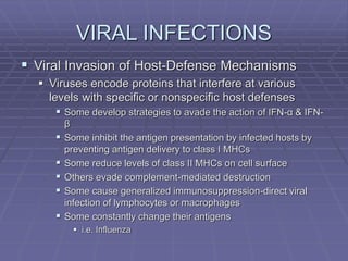 Viral infection. immune response to infectious disease ppt | PPT