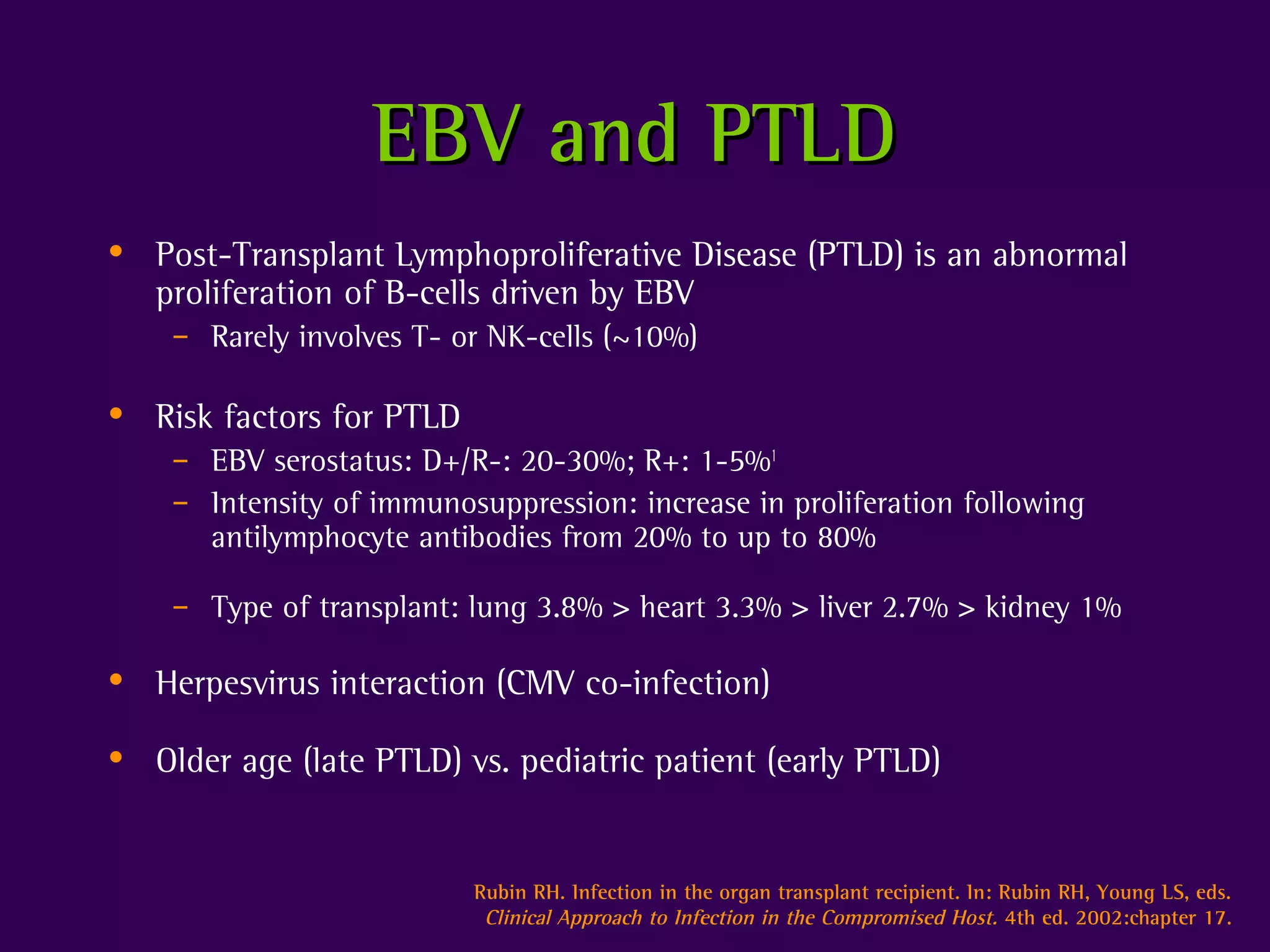 Viral infections in transplantation | PPT
