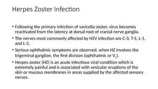 VIRAL INFECTIONS (Herpes simplex, Chicken pox, Varicella zoster, Herpes ...