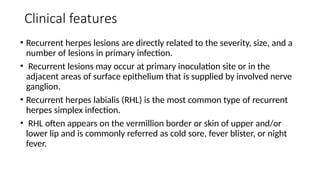 VIRAL INFECTIONS (Herpes simplex, Chicken pox, Varicella zoster, Herpes ...