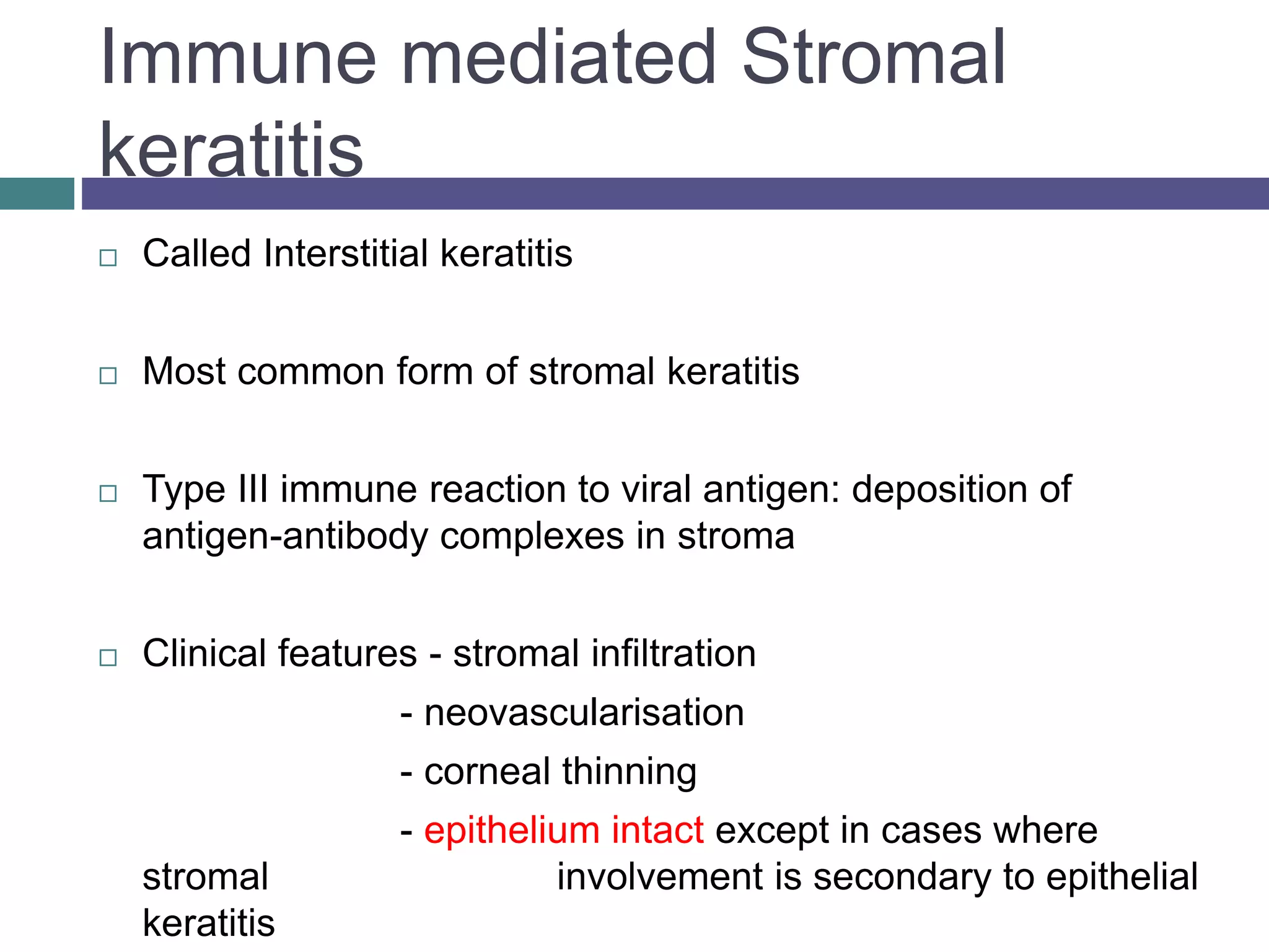 Viral keratitis: Diagnosis and management | PPTX