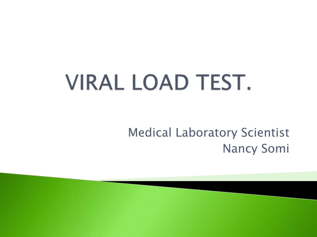 Viral load test | PPTX | Chemistry | Science