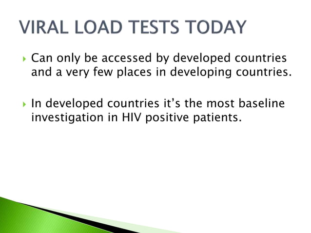 Viral load test | PPTX | Chemistry | Science
