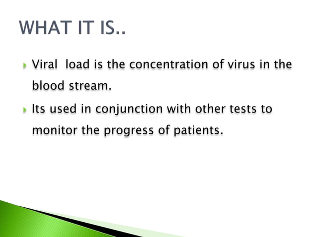 Viral load test | PPTX | Chemistry | Science