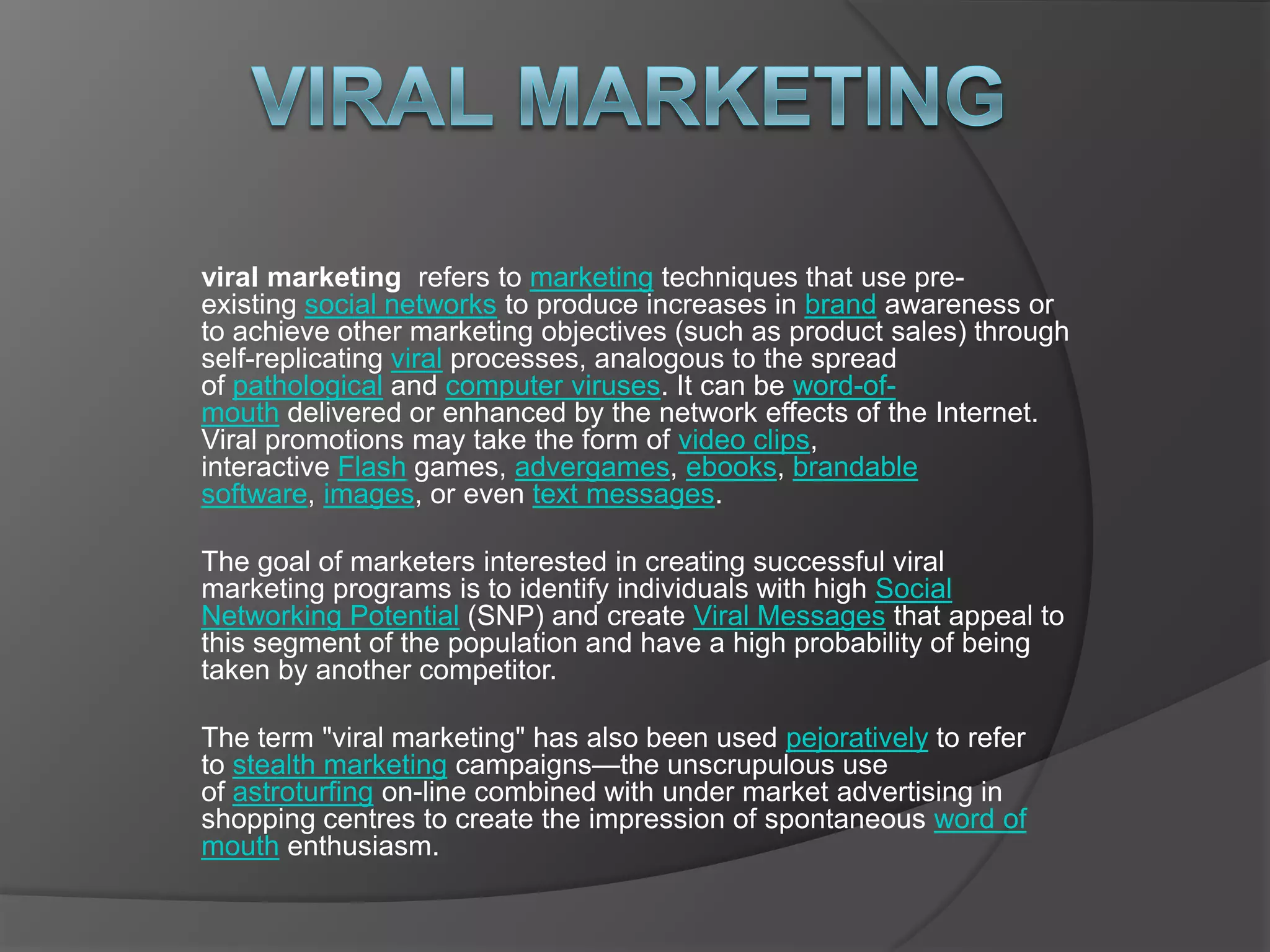 Viral Marketing | PPT