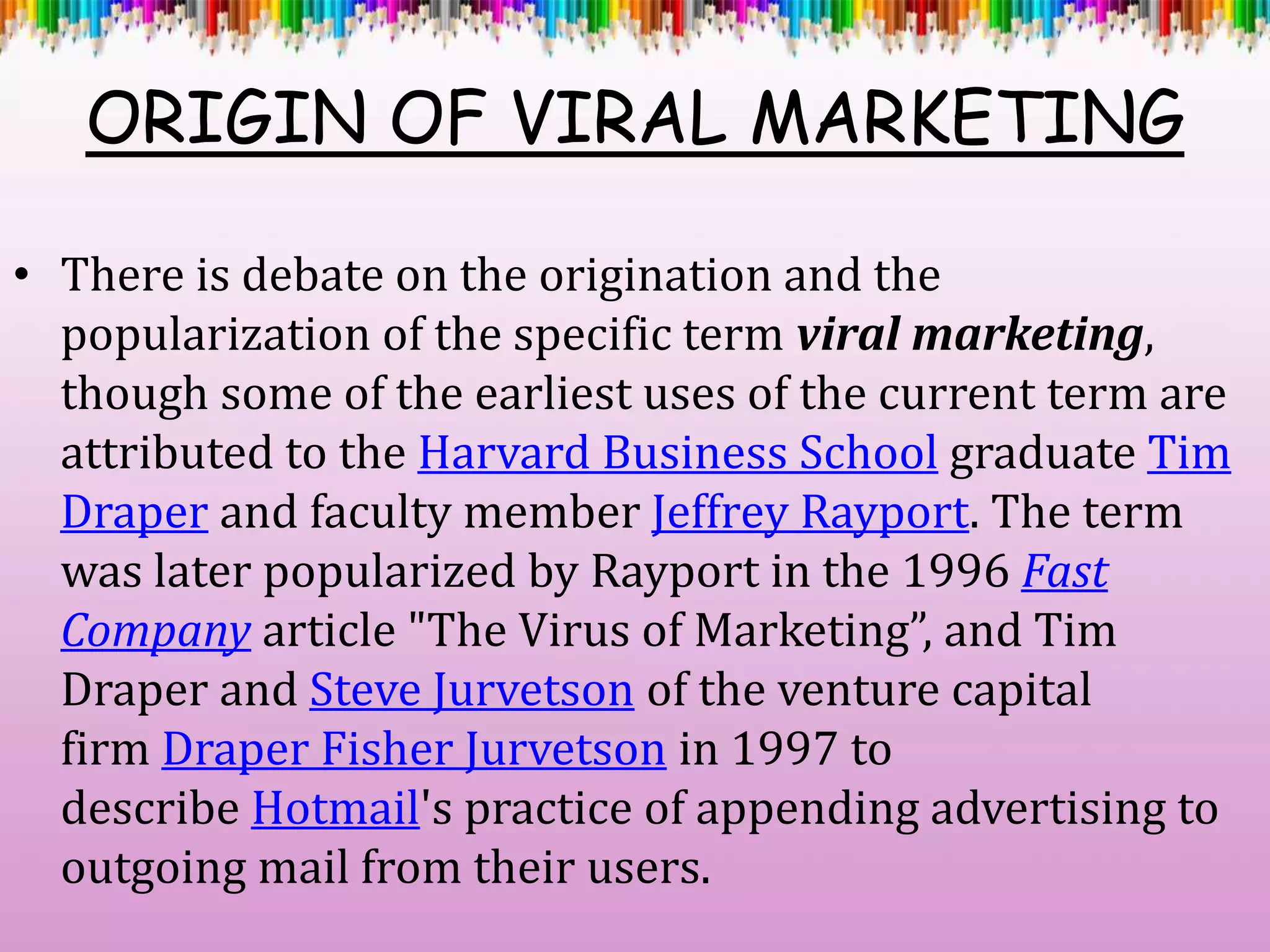 Viral marketing with an example | PPTX