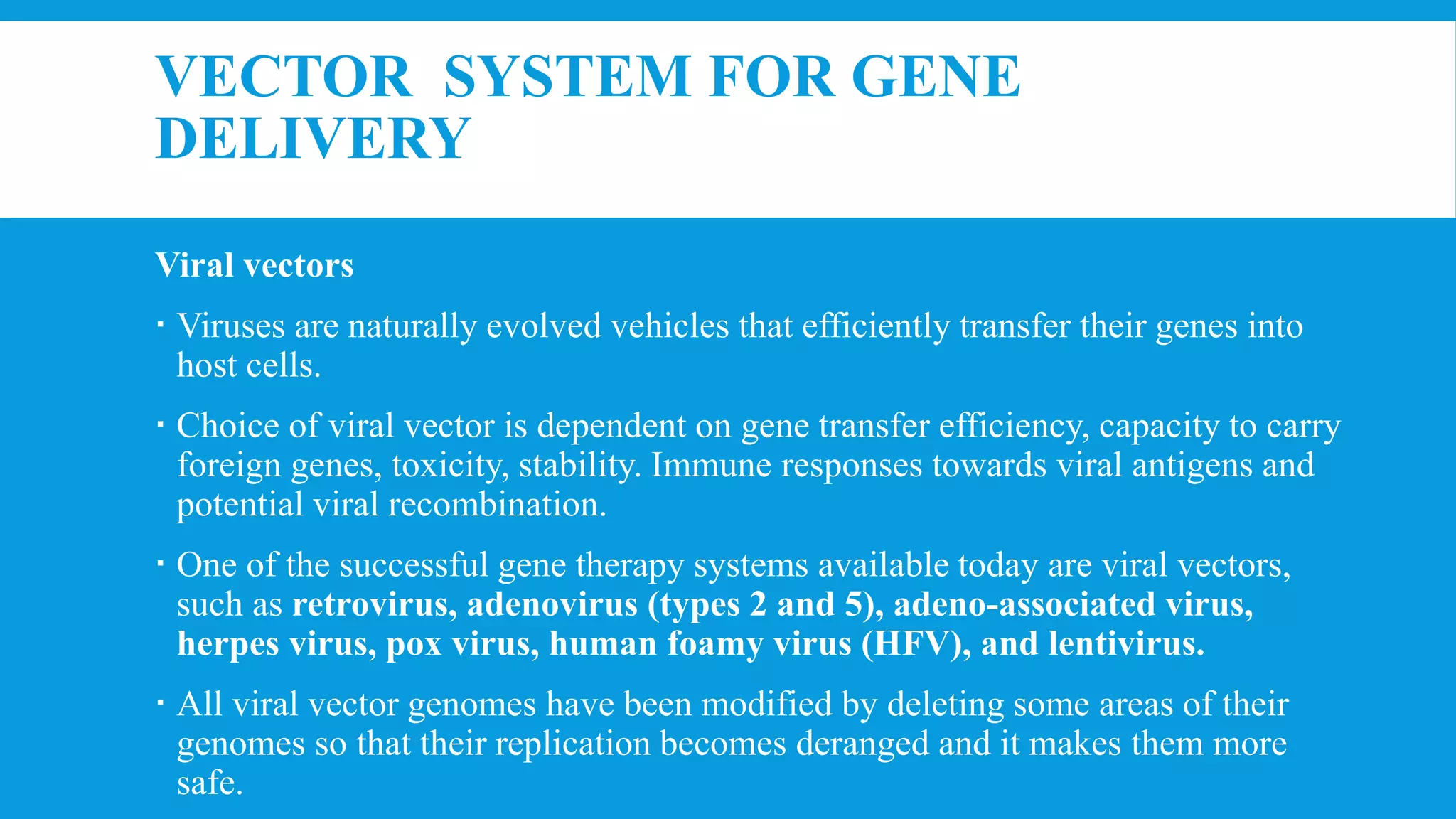 Viral Methods for Gene Transfer | PPTX