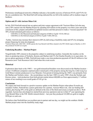 NioGold - BullPen Notes Sept 10th | PDF