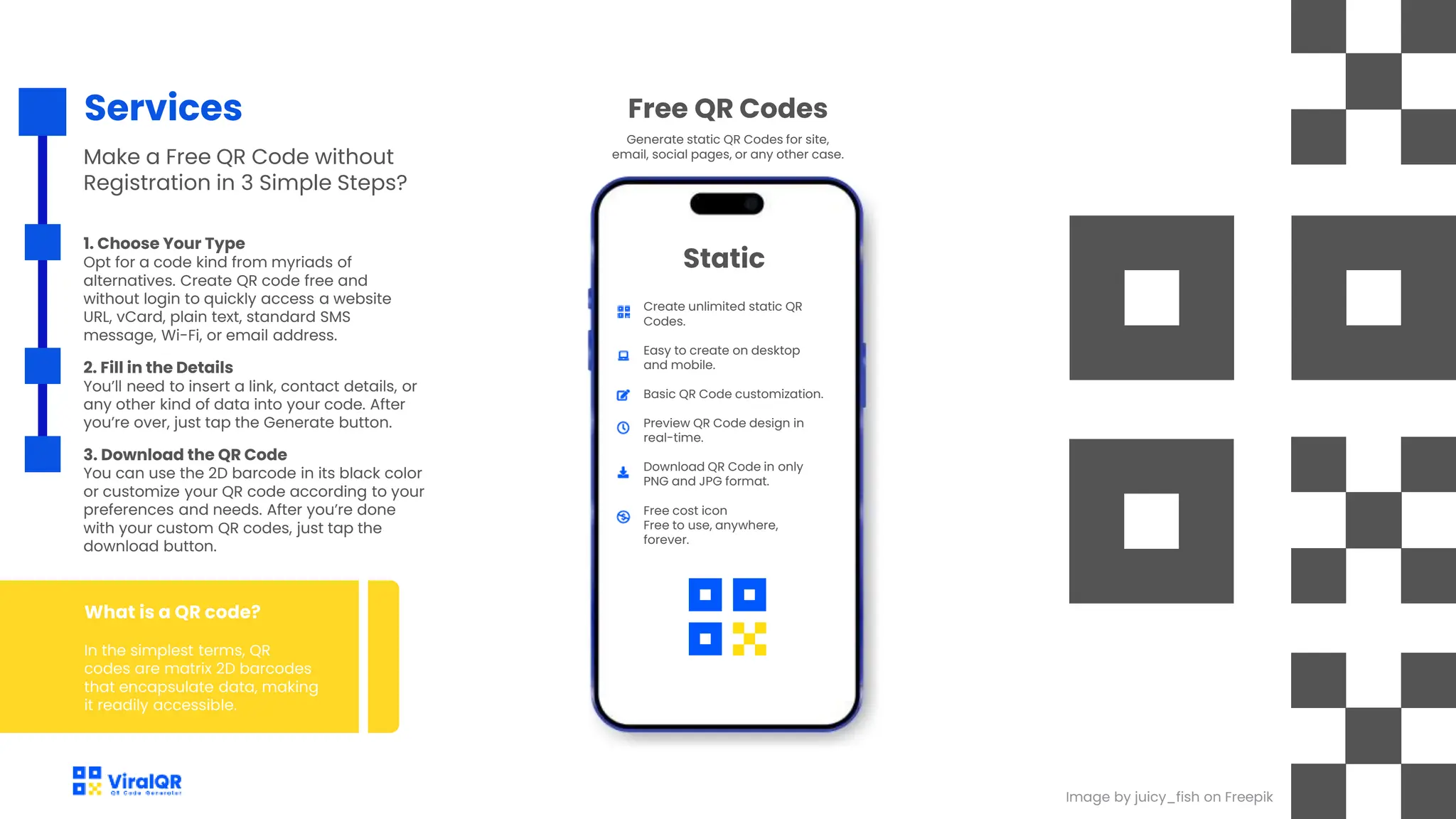 Welocme to ViralQR, your best QR code generator. | PPT
