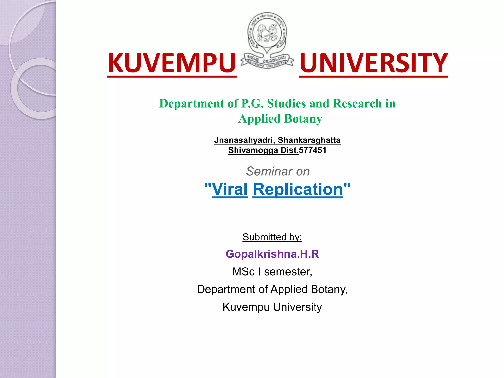 Viral replication | PPT