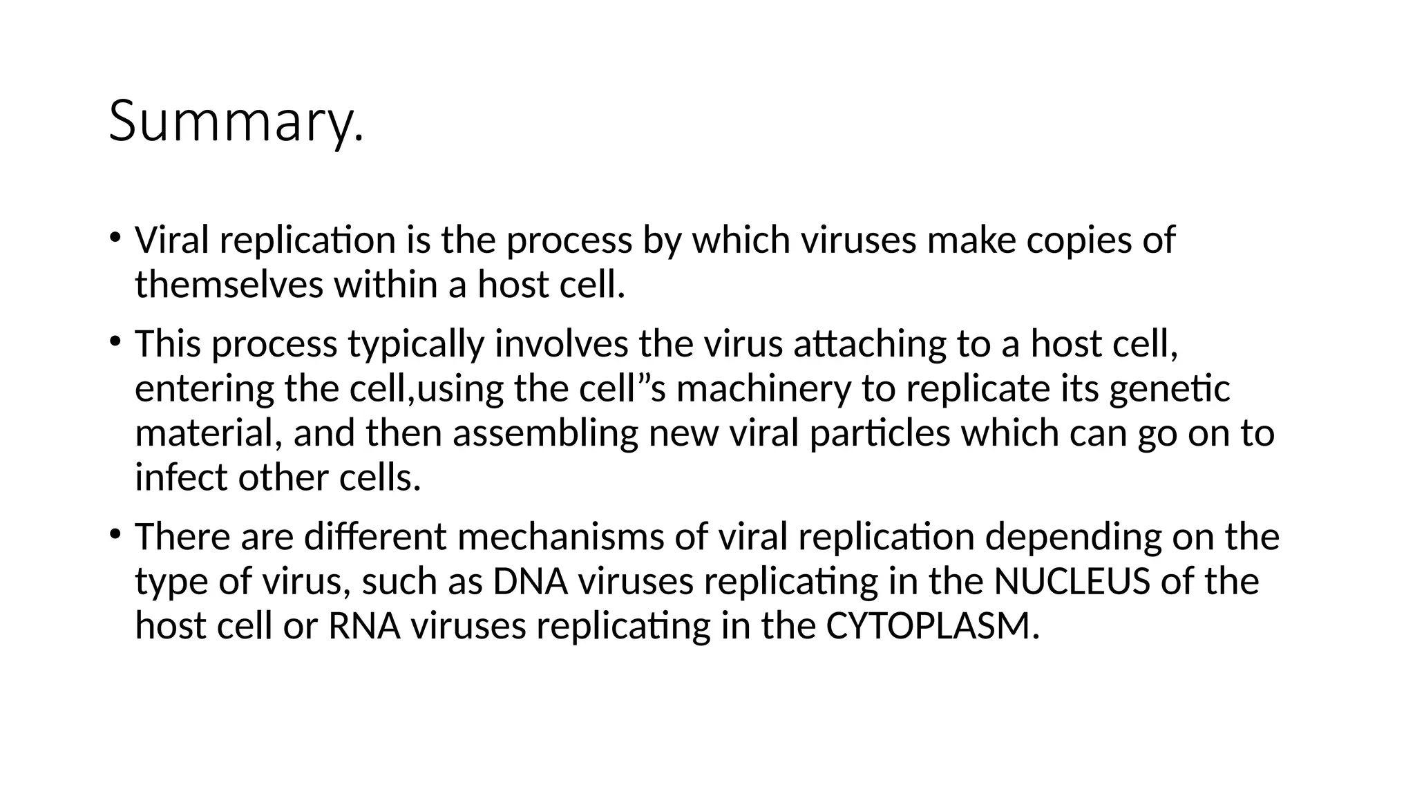 VIRAL REPLICATION.pptx created December 2024 | PPTX