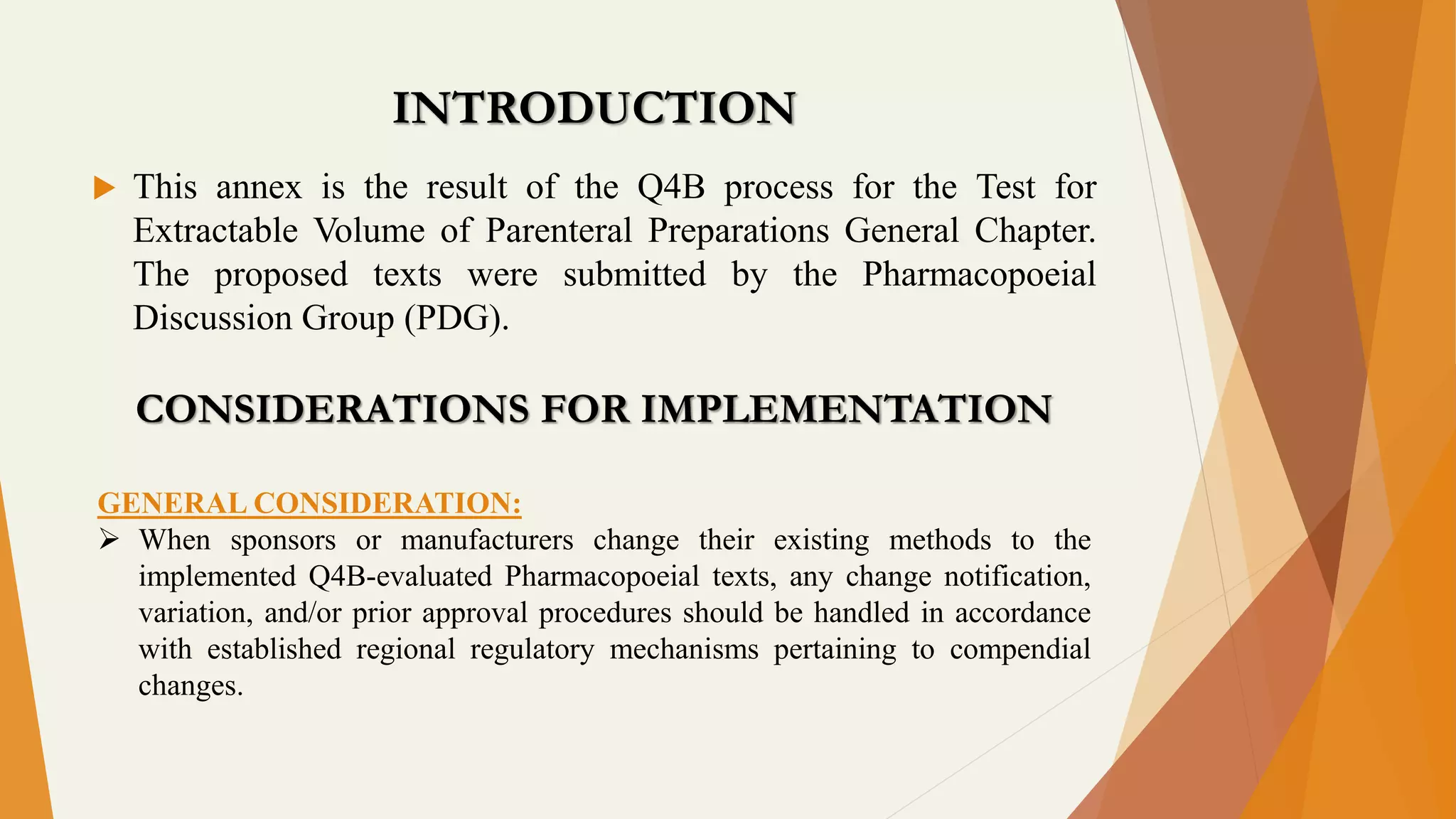 Presentation on ICH guidelines Q5A (R1) and Q4B Annex 2 (R1) | PPTX
