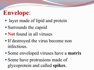 Viral structure & properaties | PPTX