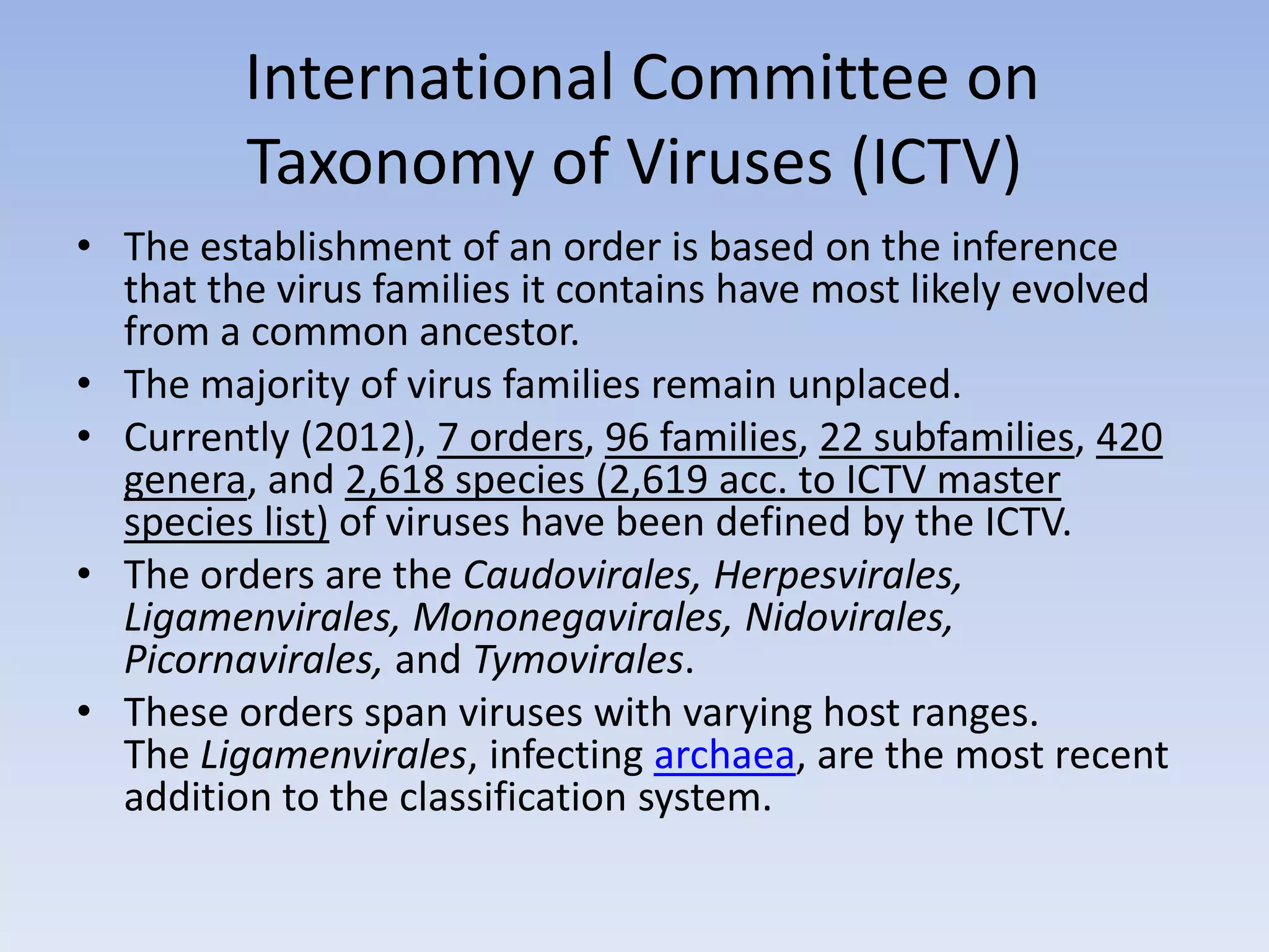 Viral taxonomy | PPTX