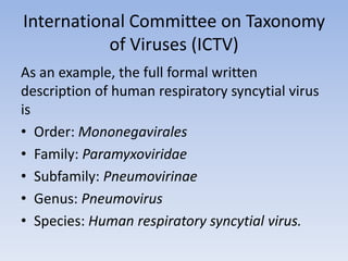 Viral taxonomy | PPTX