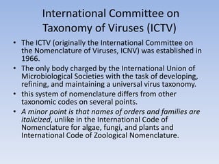 Viral taxonomy | PPTX
