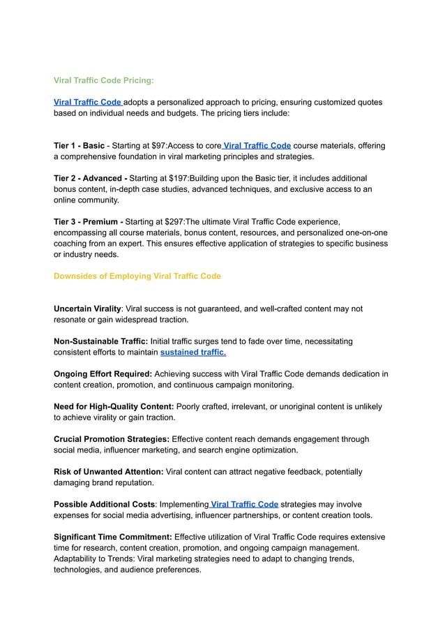 Viral Traffic Code Review.pdf traffic online | PDF