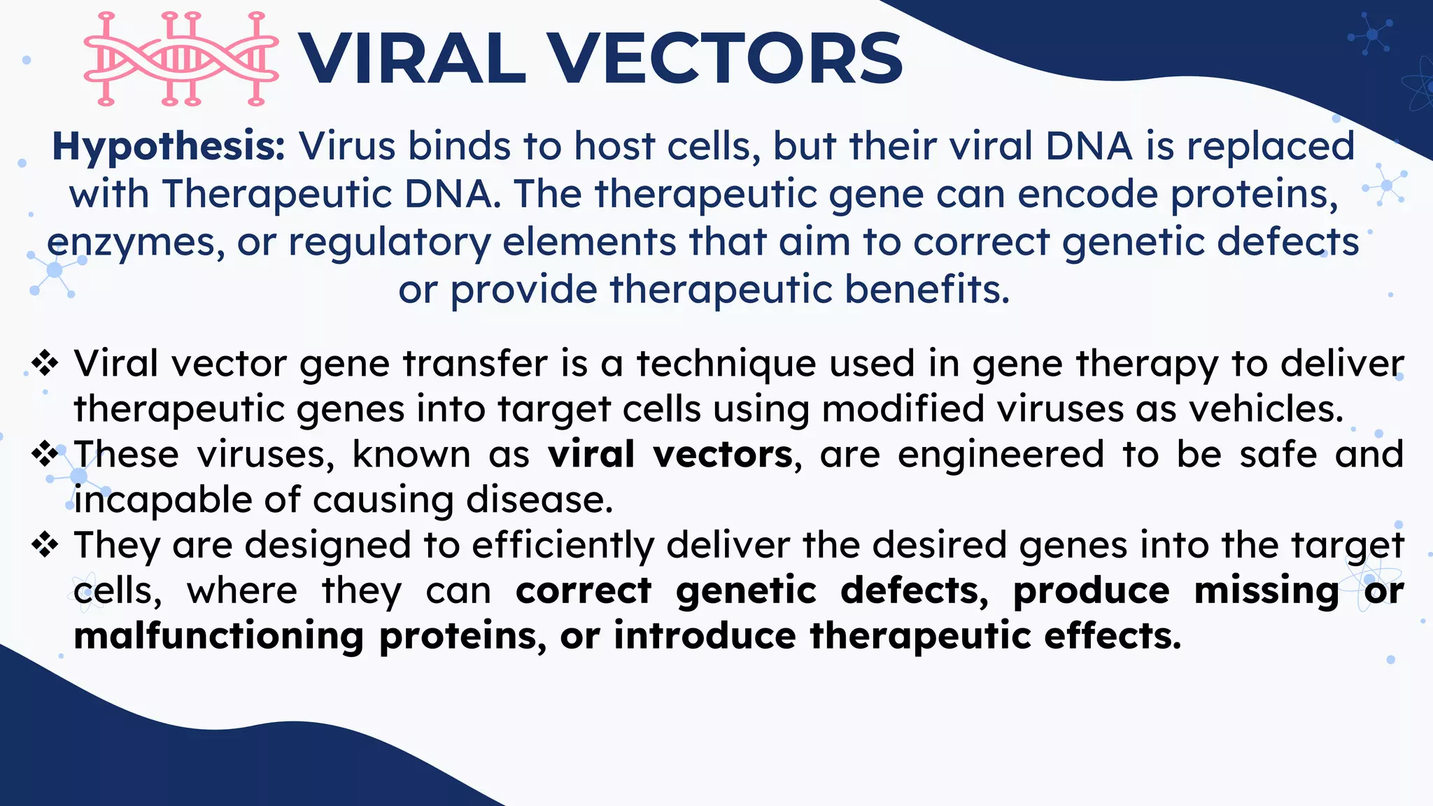 Viral Vector for Gene Therapy | PPTX