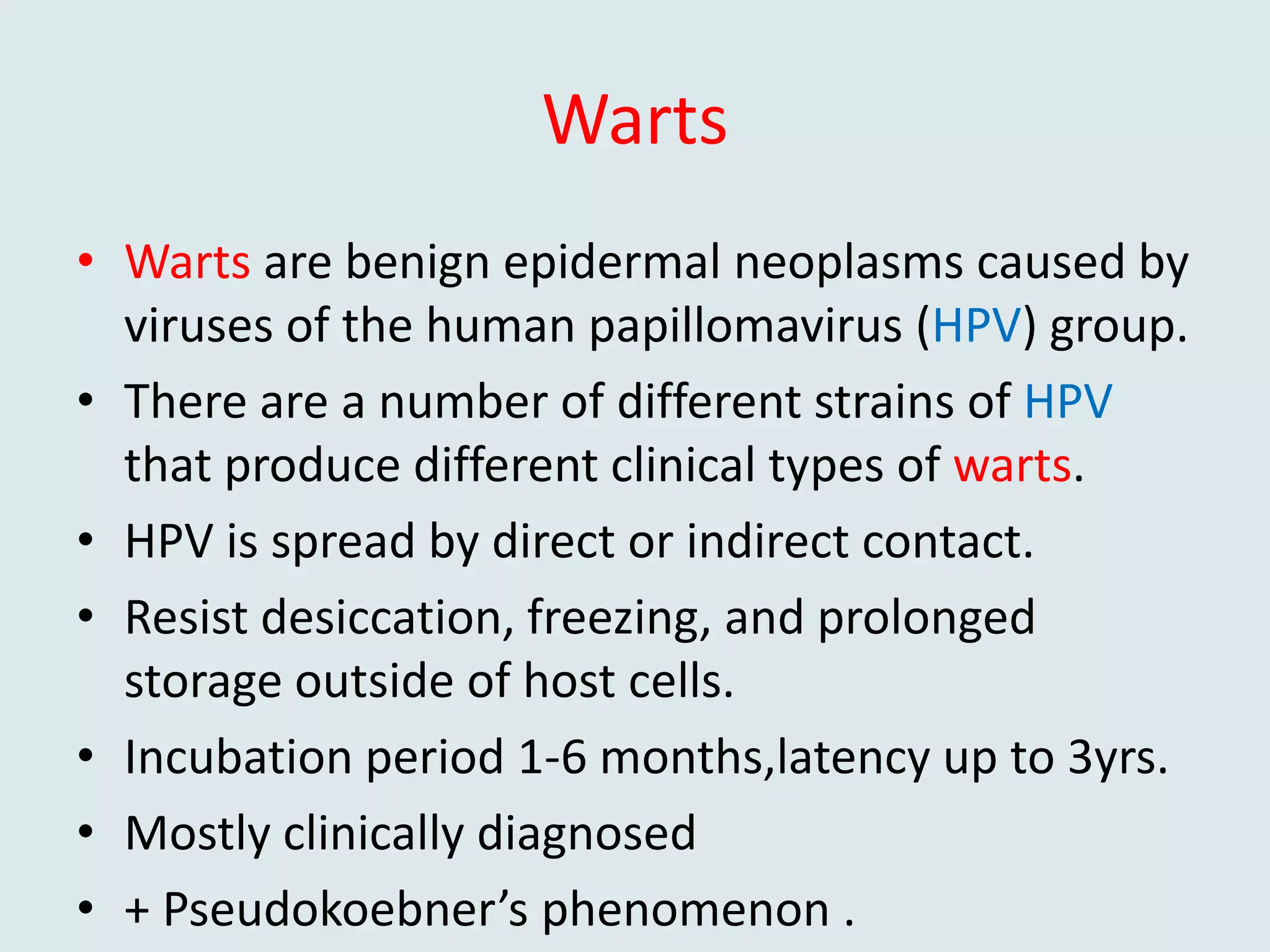 Viral warts | PPTX