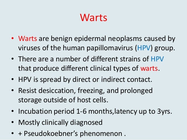 Viral warts