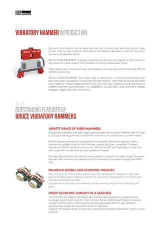 BRUCE Vibro Hammer & Hydraulic Pile Hammer Technical Manual | Powerquip ...