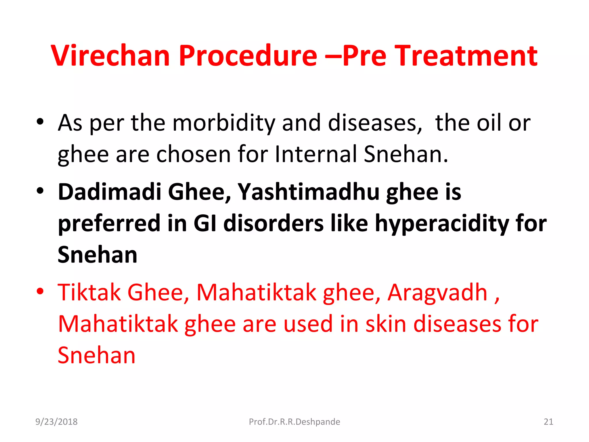 Virechan -panchakarma | PDF
