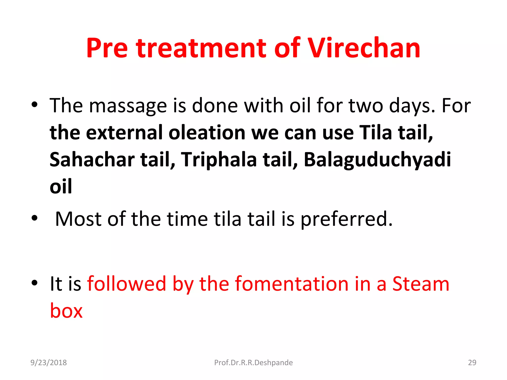 Virechan -panchakarma | PDF