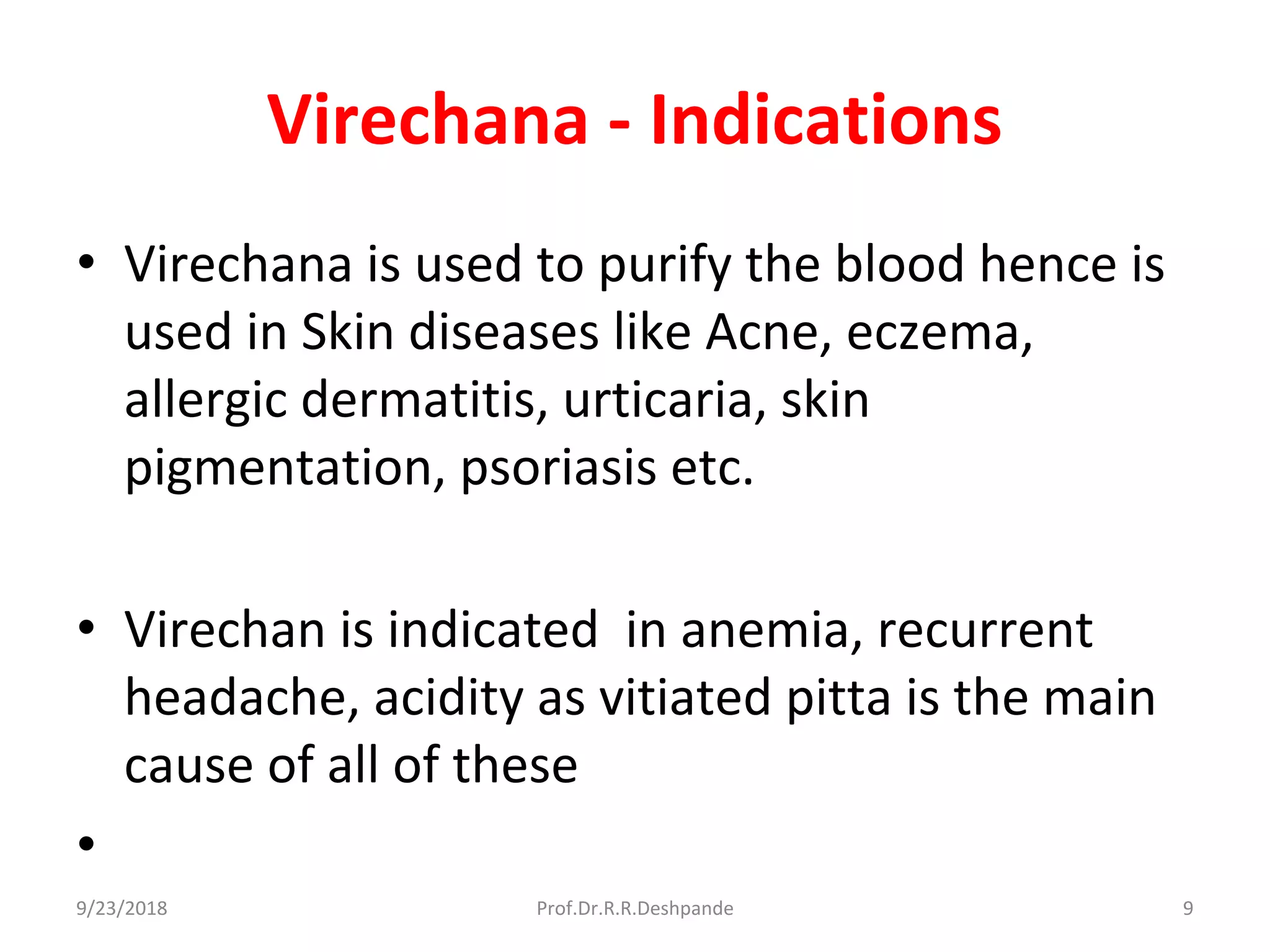 Virechan -panchakarma | PDF