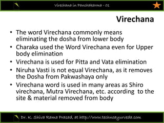 Virechana 01 varanasi | PDF