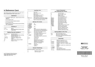 Vi cheat sheet | PDF