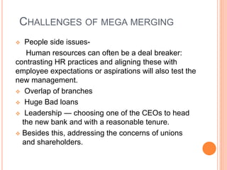 MERGER OF BANKS & NPA ISSUE | PPT