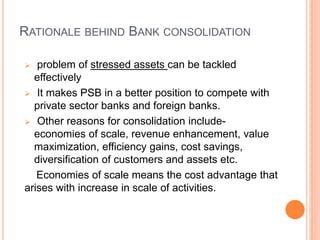 MERGER OF BANKS & NPA ISSUE | PPTX
