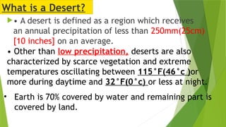Desert ecosystem and component of ecosystem by Virender.ESDM.pptxpptx ...