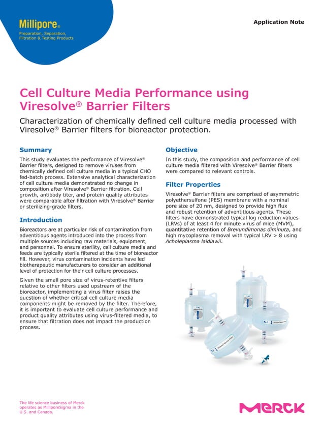 Cell Culture Media Filtration – Evaluating Cell Culture Performance ...
