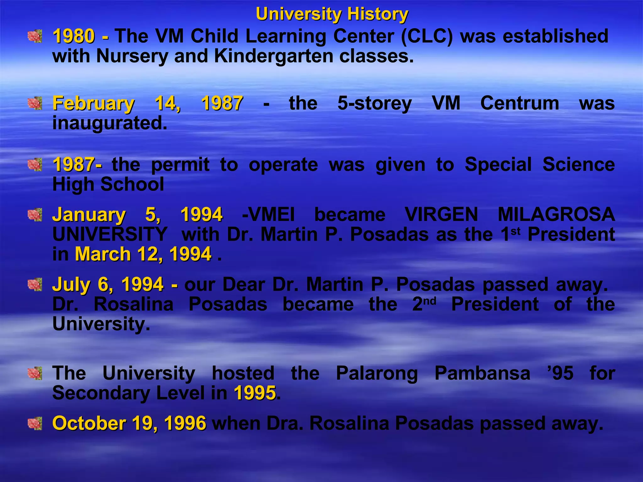 Virgen Milagrosa University Foundation | PPT