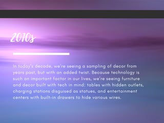 Interior Design Trends Through Time | PPT