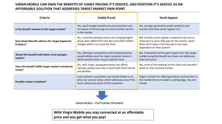 Virgin Mobile USA: Pricing for the Very First Time | PPTX
