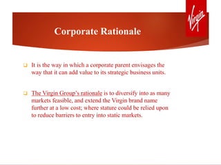 Virgin Group Strategic Development | PPTX
