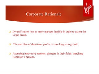 Virgin Group Strategic Development | PPTX