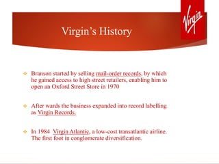 Virgin Group Strategic Development | PPTX