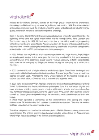 Virgin Atlantic | PDF