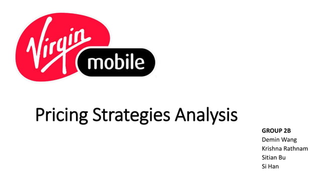 Virgin mobile USA Pricing case analysis - Pricing strategy | PPTX