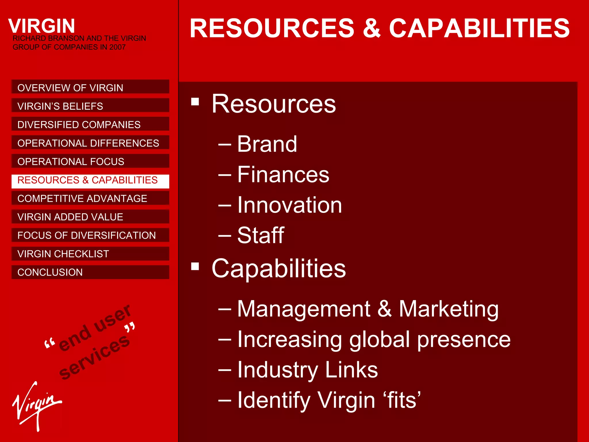 Virgin case study for MBA | PPT