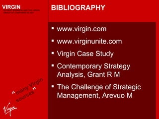 Virgin case study for MBA | PPT