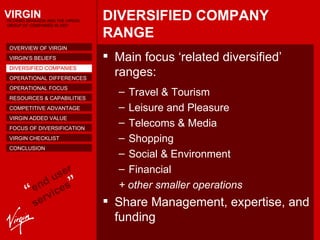 Virgin case study for MBA | PPT
